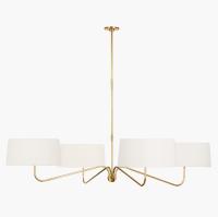 China TOB 5350 Canto Grande Four Arm Chandelier Polished Nickel / Hand-Rubbed Antique Brass / Bronze And Brass for sale