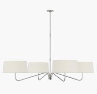 China TOB 5350 Canto Grande Four Arm Chandelier Polished Nickel / Hand-Rubbed Antique Brass / Bronze And Brass for sale