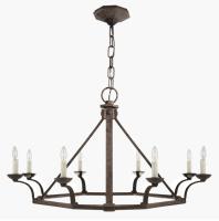 China RL 5540NR Robertson Single Tier Chandelier Natural Rusted Lron Robertson Linear Chandelier for sale