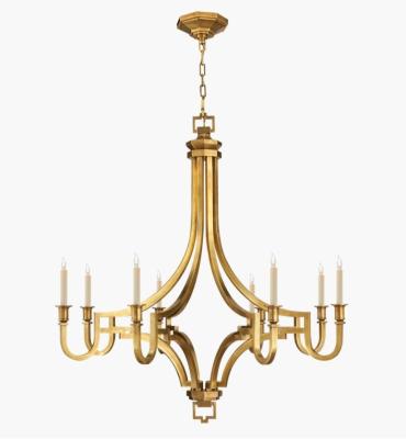 China CHC 1562 Mykonos Large Chandelier Aged Lron / Antique-Burnished Brass Crystal Chandelier for sale