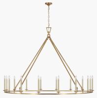 China CHC 5276 Darlana Grande Single Ring Chandelier Polished Nickel / Aged Lron / Gilded Iron / Antique-Bumished Brass for sale