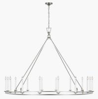 China CHC 5276 Darlana Grande Single Ring Chandelier Polished Nickel / Aged Lron / Gilded Iron / Antique-Bumished Brass for sale