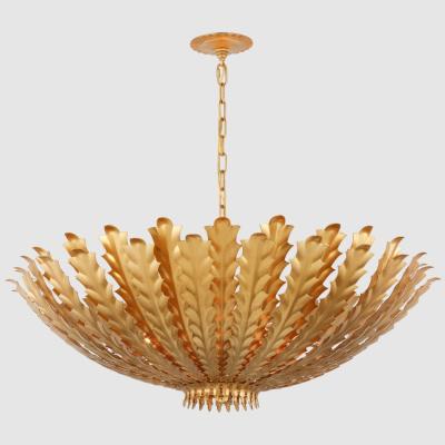 China Custom Large Hampton Brass Crystal Chandelier with 5-Year Warranty and Adjustable Height for Living Room Bedroom Kitchen for sale