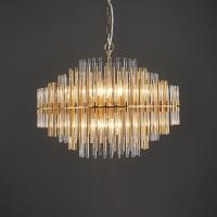 China Luxury Brass Crystal Chandelier with Customized Designs 3500K Warm White LED and 50000 Hours Lifespan for sale