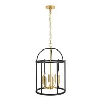 China Yihao Modern LED Chandelier Gold Iron Dome Pendant Light with Customized Designs and 30000 Hours Lifespan for Living Room for sale