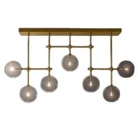 China Customizable Color Temperature Brass Crystal Chandelier with Copper Body Material and 50000 Hours Lifespan for Dining Room for sale
