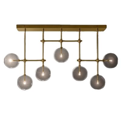 China Customizable Color Temperature Brass Crystal Chandelier with Copper Body Material and 50000 Hours Lifespan for Dining Room for sale