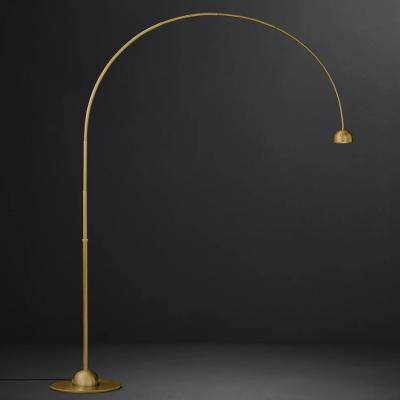 China Nordic Design Copper Body Floor Lamp with LED Uplight and Farmhouse Style for Home and Hotel for sale