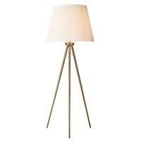 China Customized Adjustable Height Brass LED Floor Lamp with 3500K Warm White Light for Hotel and Living Room for sale