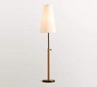 China Modern Design Table Lamp with Brass Finish and White Linen Shade for Indoor Living Reading Craft Rooms for sale