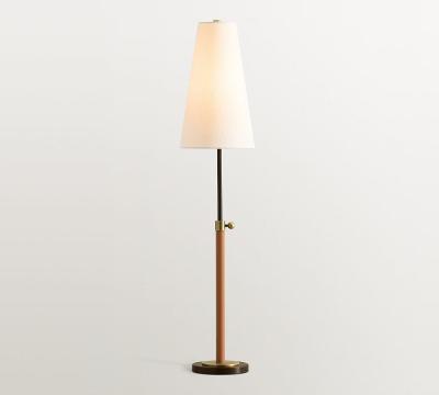 China Modern Design Table Lamp with Brass Finish and White Linen Shade for Indoor Living Reading Craft Rooms for sale