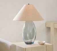China Custom Brass Finish Table Lamp with Linen Shade and 2700K Warm White LED Light for sale
