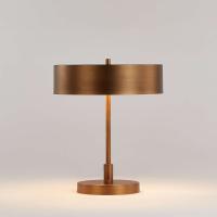China Yihao Wholesale Brass Body Table Lamp with Linen Shade and 2700K Warm White LED Light for sale