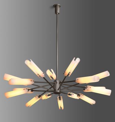 China Modern Adjustable Height Brass Body Suspended Pendant Light with 50000 Hours Lifespan for Living Room for sale