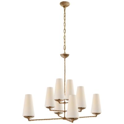 China Modern Brass Body Crystal Shade Adjustable Height Pendant Light for Living Room and Hotel for sale