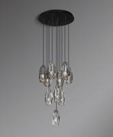 China Yihao 60W Brass Chandelier with Adjustable Height and 50000 Hours Lifespan for Modern Indoor Lighting for sale
