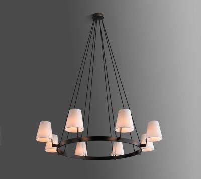 China Modern Brass Suspended Pendant Light with Adjustable Height and 50000 Hours Lifespan for Kitchen and Restaurant for sale