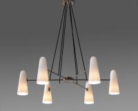 China Modern Brass Body Adjustable Height Pendant Light with 50000 Hours Lifespan for Living Room for sale