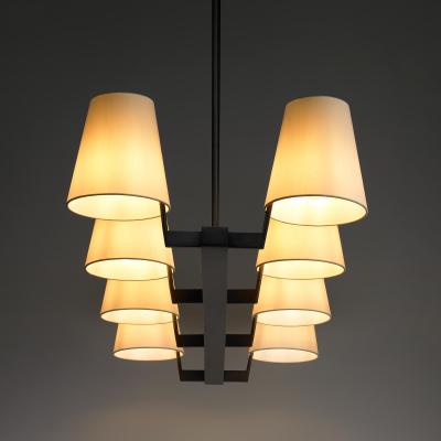 China Adjustable Height Brass Body Suspended Pendant Light with 50000 Hours Lifespan for Modern Living Rooms for sale