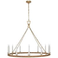 China Brass Body Adjustable Height Crystal Shade LED Pendant Lighting Chandelier for High Ceilings for sale
