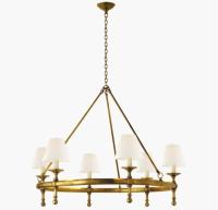 China Yihao American Style 6-Light Solid Brass Chandelier with 3500K Warm White LED and 5-Year Warranty for sale
