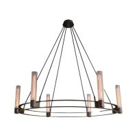 China Modern Brass Body Pendant Light with Adjustable Height and 50000 Hours Lifespan for Living Room for sale