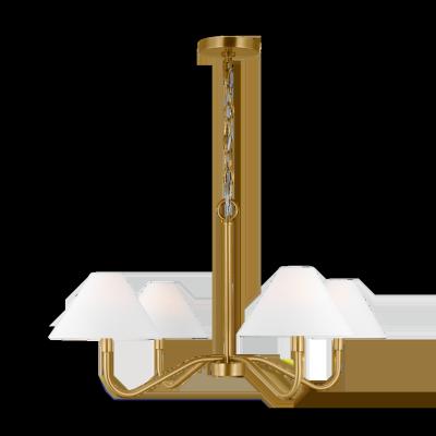 China Modern Polished Brass Chandelier with Customized Design and 50000 Hours Lifespan for Hotel and Commercial Lighting for sale