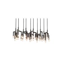 China Brass Body Adjustable Height Suspended Pendant Light with 50000 Hours Lifespan for Modern Living Room for sale