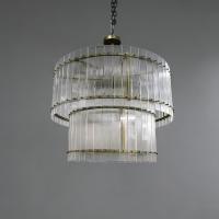 China Brass Body Suspended Pendant Light with 3500K Warm White LED and 30,000 Hours Lifespan Luxury Chandelier for sale