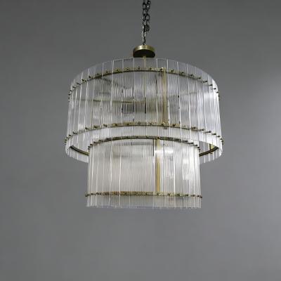 China Brass Body Suspended Pendant Light with 3500K Warm White LED and 30,000 Hours Lifespan Luxury Chandelier for sale