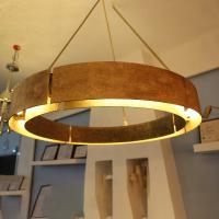 China Brass Body Linear Chandelier with 3500K Warm White LED and 110° Beam Angle for Modern Living Rooms for sale