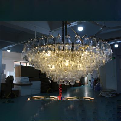 China Brass Body Chandelier with 3500K Warm White LED and Pure Handmade Design for Luxury Spaces for sale
