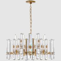 China Brass Body Crystal Shade Pendant Light with 50000 Hours Lifespan for Luxury Home and Hotel Decor for sale