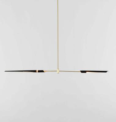 China Brass Body Pendant Light with 2700K Warm White LED and 50000 Hours Lifespan for Modern Indoor Spaces for sale
