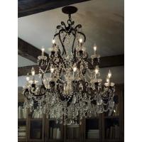 China Custom Design Luxury Crystal Shade Pendant Light Chandelier with 50000 Hours Lifespan for Villa Lighting for sale