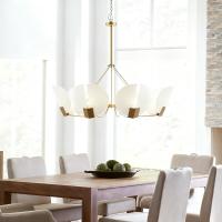 China Modern Luxury Copper Body Stone Shade Pendant Light Chandelier with 50000 Hours Lifespan for sale