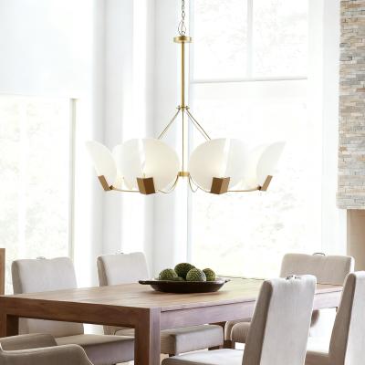 China Modern Luxury Copper Body Stone Shade Pendant Light Chandelier with 50000 Hours Lifespan for sale