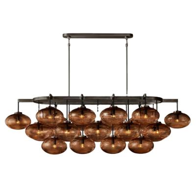 China Luxury Modern Copper Chandelier with Crystal Shade and 50000 Hours Lifespan for Elegant Lighting for sale
