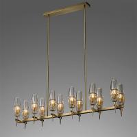 China Customizable Design Brass and Glass Pendant Light with 50000 Hours Lifespan for Modern Luxury Chandelier for sale