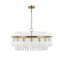 China Luxury Copper Crystal Chandelier with 50000 Hours Lifespan and Customizable Design for Modern Interiors for sale