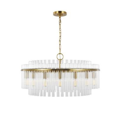 China Luxury Copper Crystal Chandelier with 50000 Hours Lifespan and Customizable Design for Modern Interiors for sale