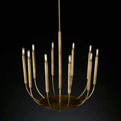 China Customizable Design Brass Body Pendant Light with 50000 Hours Lifespan for Luxury Dining Room Chandelier for sale