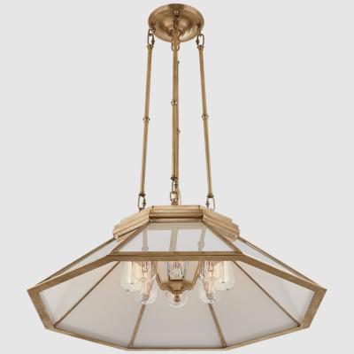 China Vintage American Copper Body Suspended Pendant Light with Custom Color Temperature and 10-Year Warranty for sale