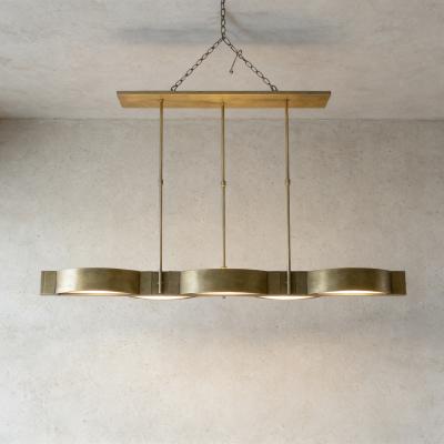 China Brass Body Pendant Light with 3500K Warm White LED and 5-Year Warranty for Modern Dining Chandelier for sale