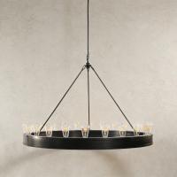 China Round Antique Iron Pendant Light with 3500K Warm White LED and 5-Year Warranty for Dining Room for sale