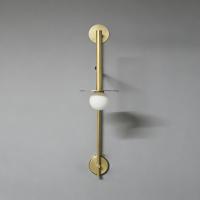 China Modern Design Brass Wall Lamp with 2700K Warm White Light for Indoor Spaces for sale