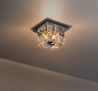 China Modern Luxury Adjustable Height Brass LED Crystal Pendant Light with Dimmable Feature for Living Room for sale