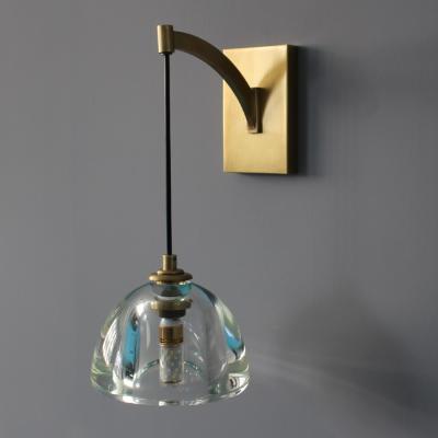 China Modern Design Brass Wall Lamp with 3500K Warm White Light for Luxury Living Rooms for sale