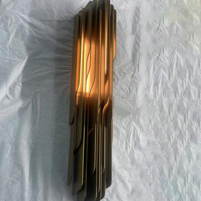 China Brass Material Modern Design Wall Lamp with 3500K Warm White LED Light for Living Room for sale