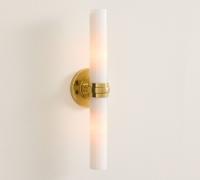 China Modern Design Brass Wall Lamp with 2700K Warm White Light for Bedroom and Bathroom for sale